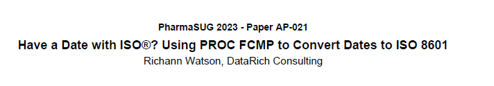 一次解决SAS中ISO8601日期格式转换 - 知乎