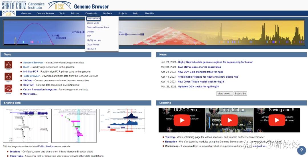 UCSC数据库上手指南(一)—下载基因组和注释文件 - 知乎