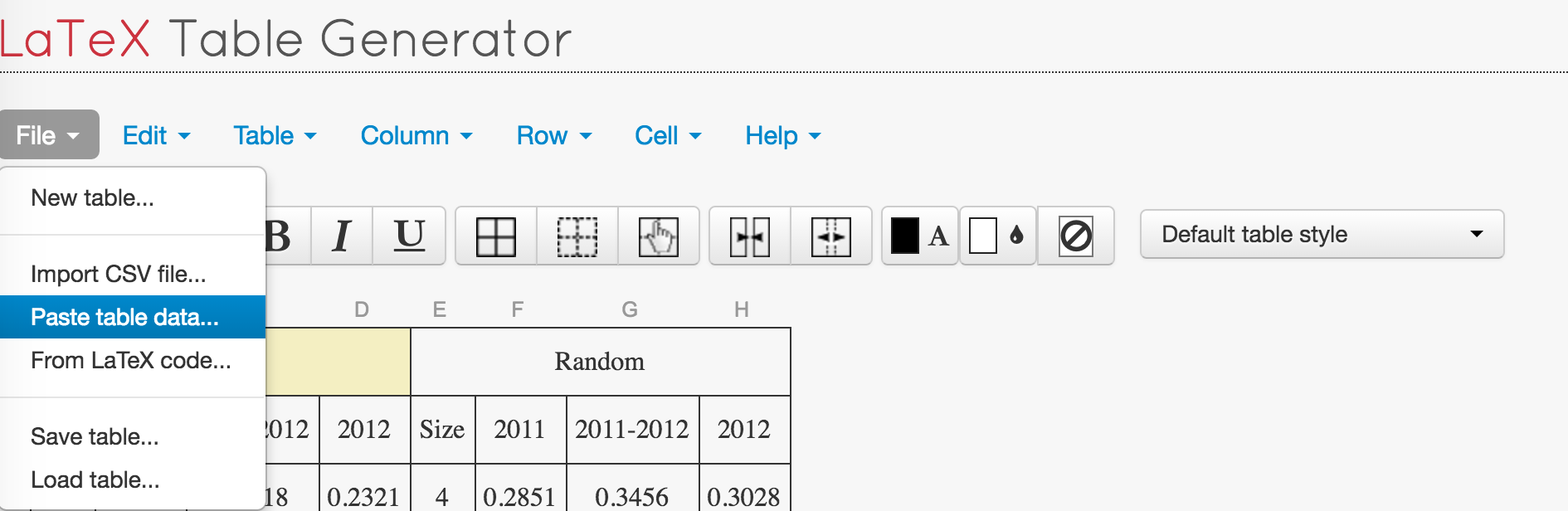 如何快速在线生成latex表格 - 知乎
