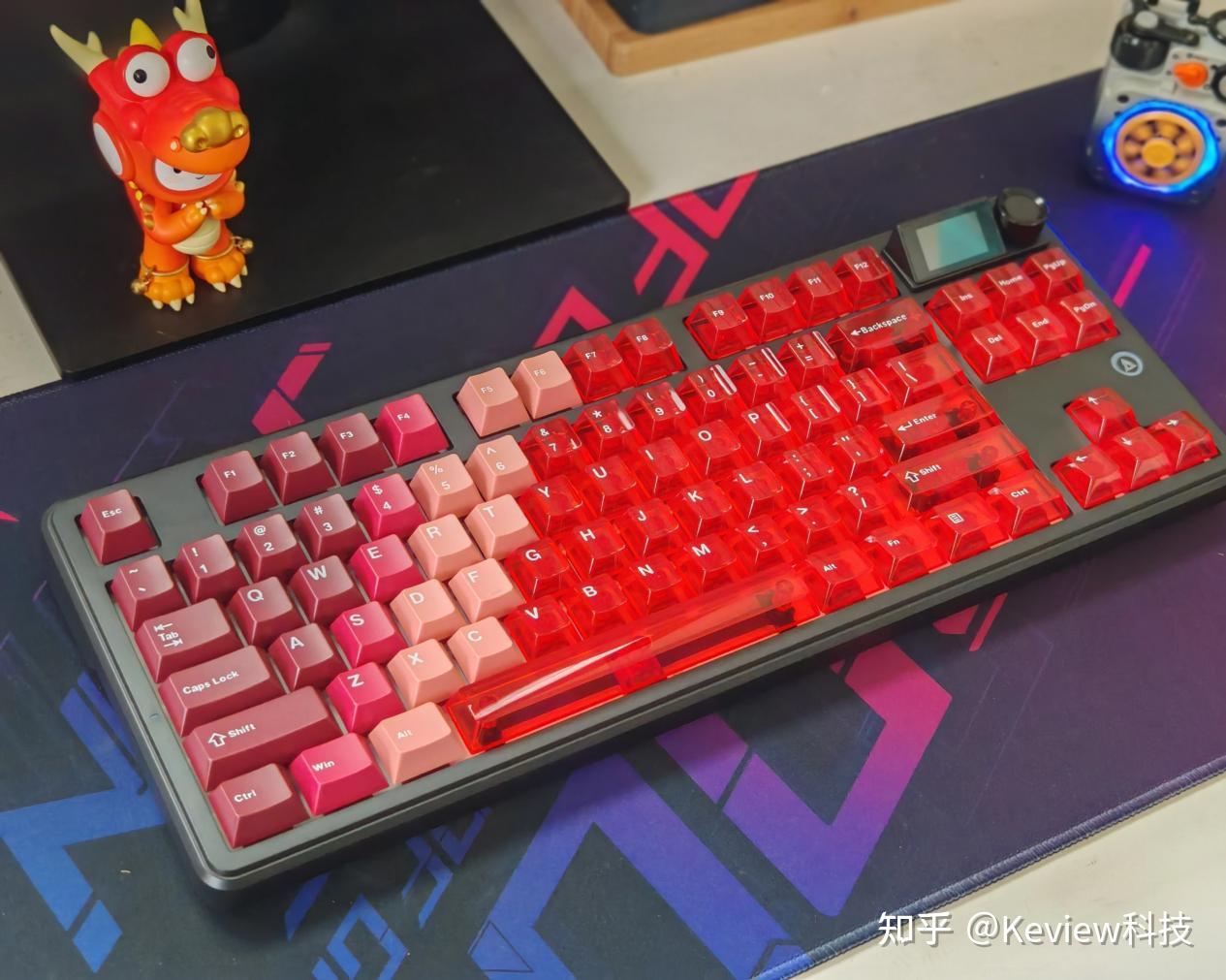 小屏加持，玩法升级，黑爵MK87三模带屏机械键盘实用与炫酷兼得 - 知乎