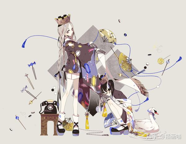 宝藏插画师分享|しきみ（shikimi）|属于成人的黑暗童话 - 知乎