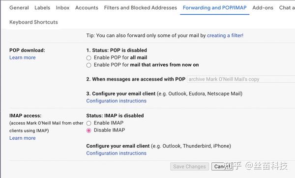 Gmail IMAP 设置：它们的含义以及如何设置它们 - 知乎
