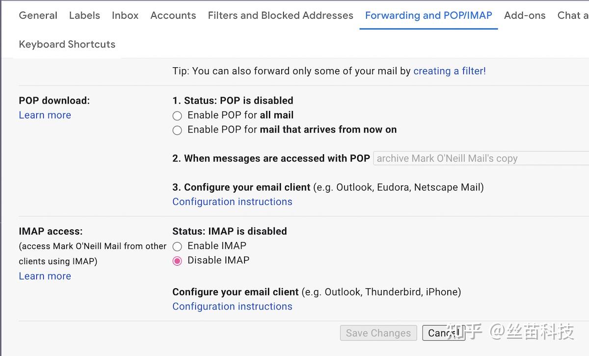 Gmail IMAP 设置：它们的含义以及如何设置它们 - 知乎