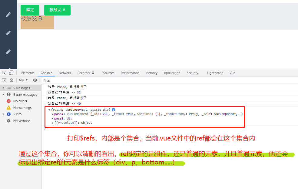 VUE中$refs和$el的使用 - 知乎