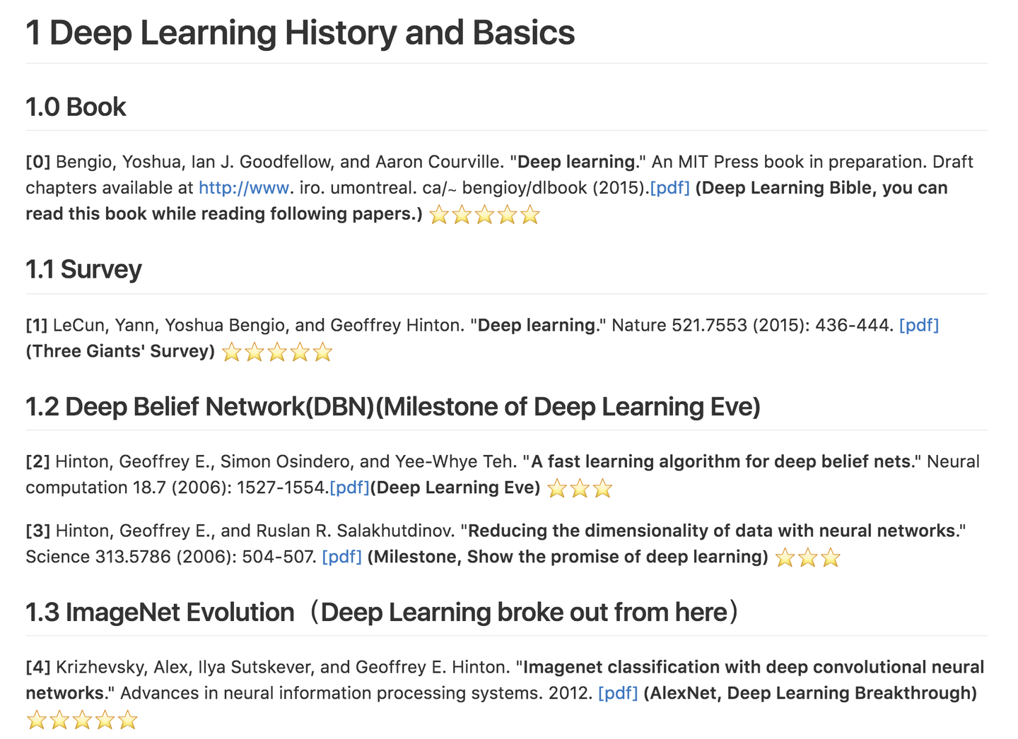 深度学习论文阅读路线图 Deep Learning Papers Reading Roadmap - 知乎