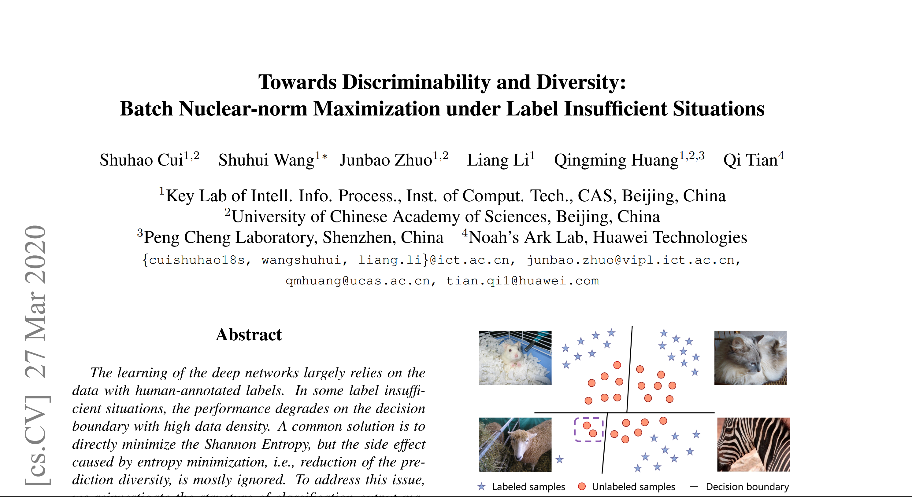 论文笔记（2025.08.13）CVPR 2020 oral Batch Nuclear-norm Maximization under Label Insufficient ...