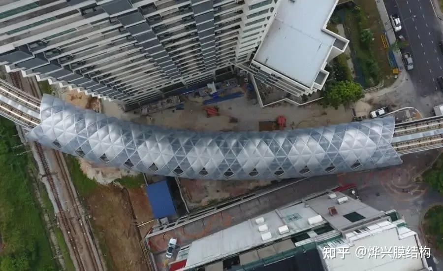 ETFE膜结构丨吉隆坡ETFE轻轨隧道 - 知乎