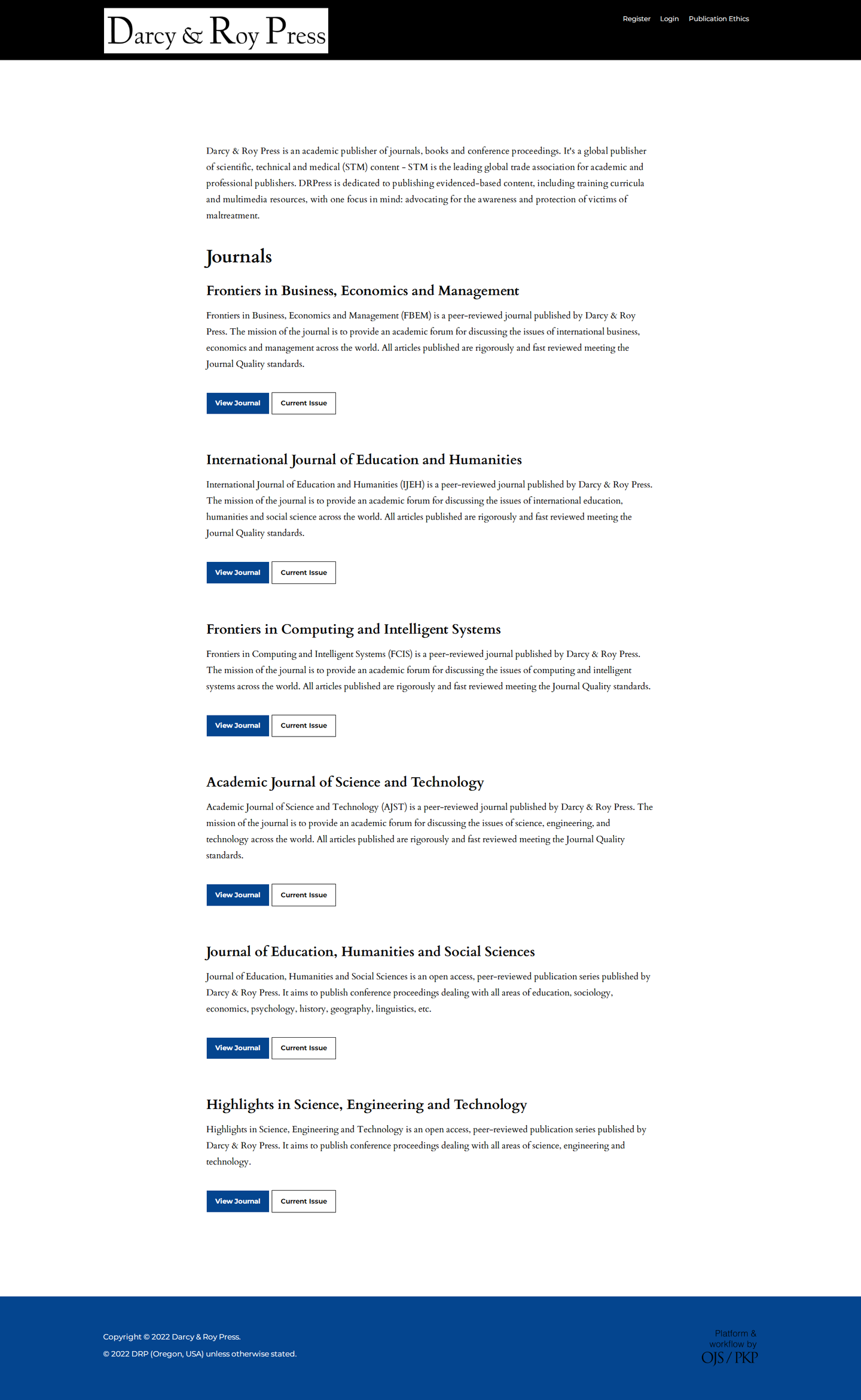 【Darcy & Roy Press 出版】外文期刊 - 知乎