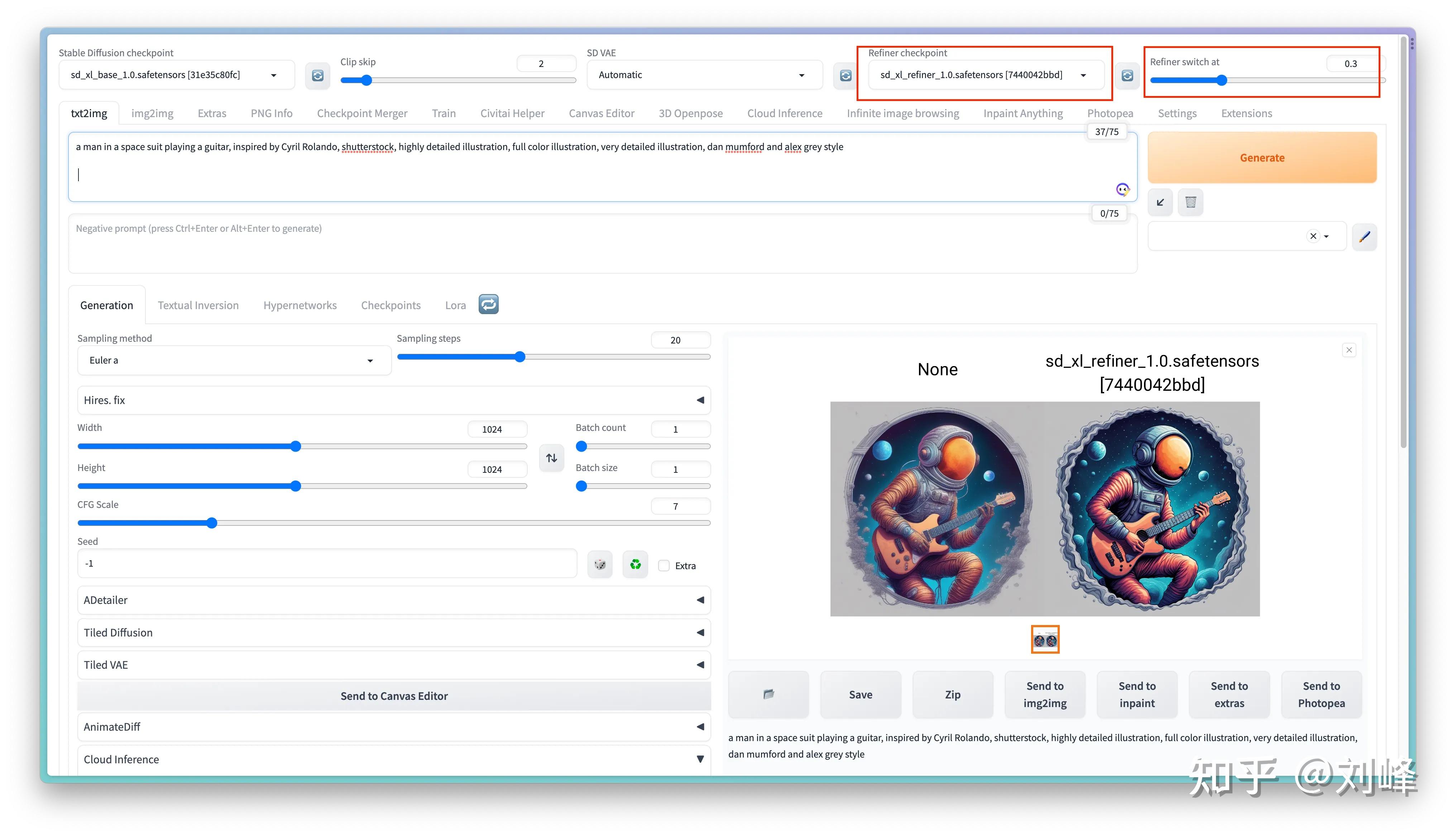Stable Diffusion XL 以及 SDXL refiner - 知乎