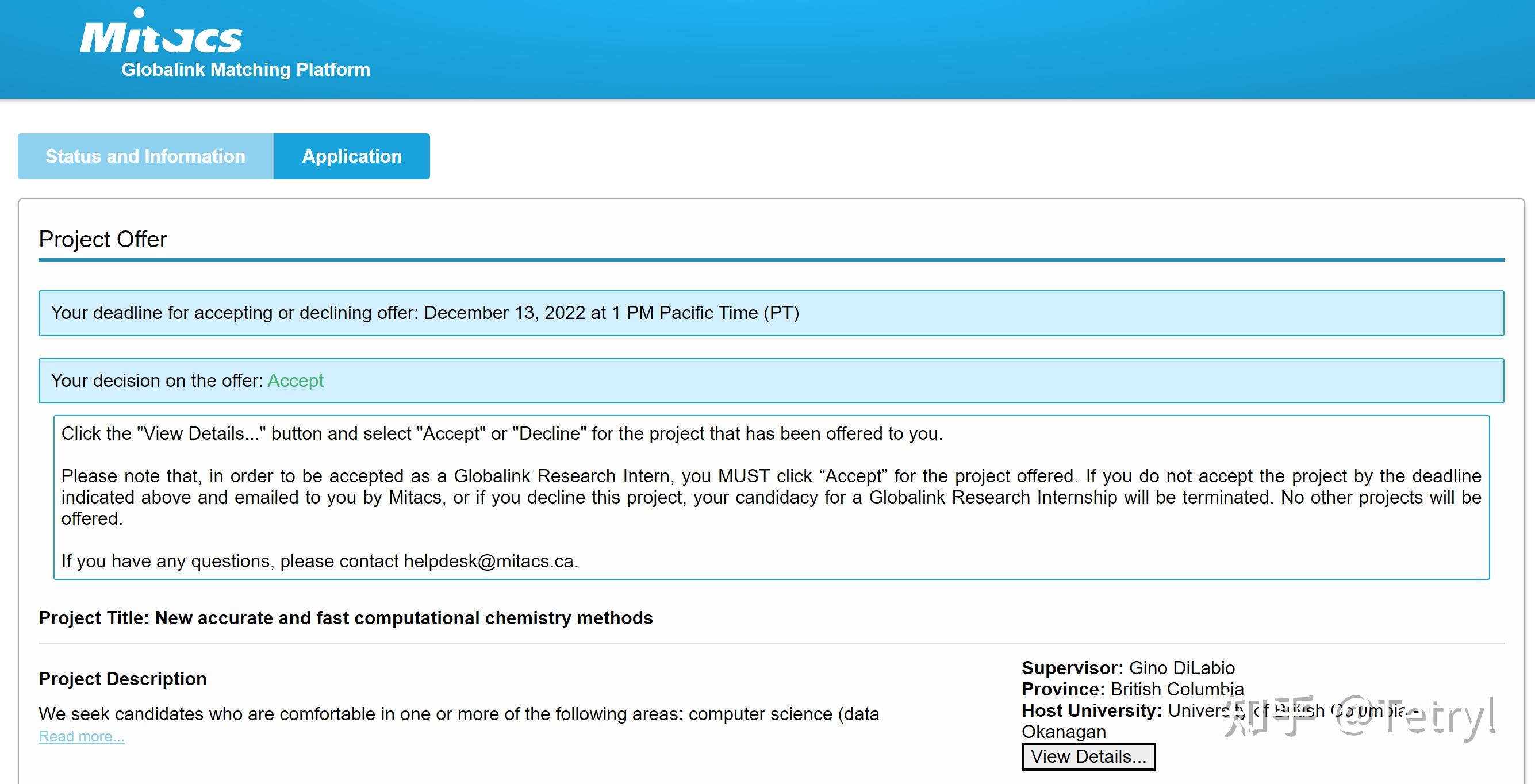 加拿大Mitacs理论计算化学方向申请 - 知乎