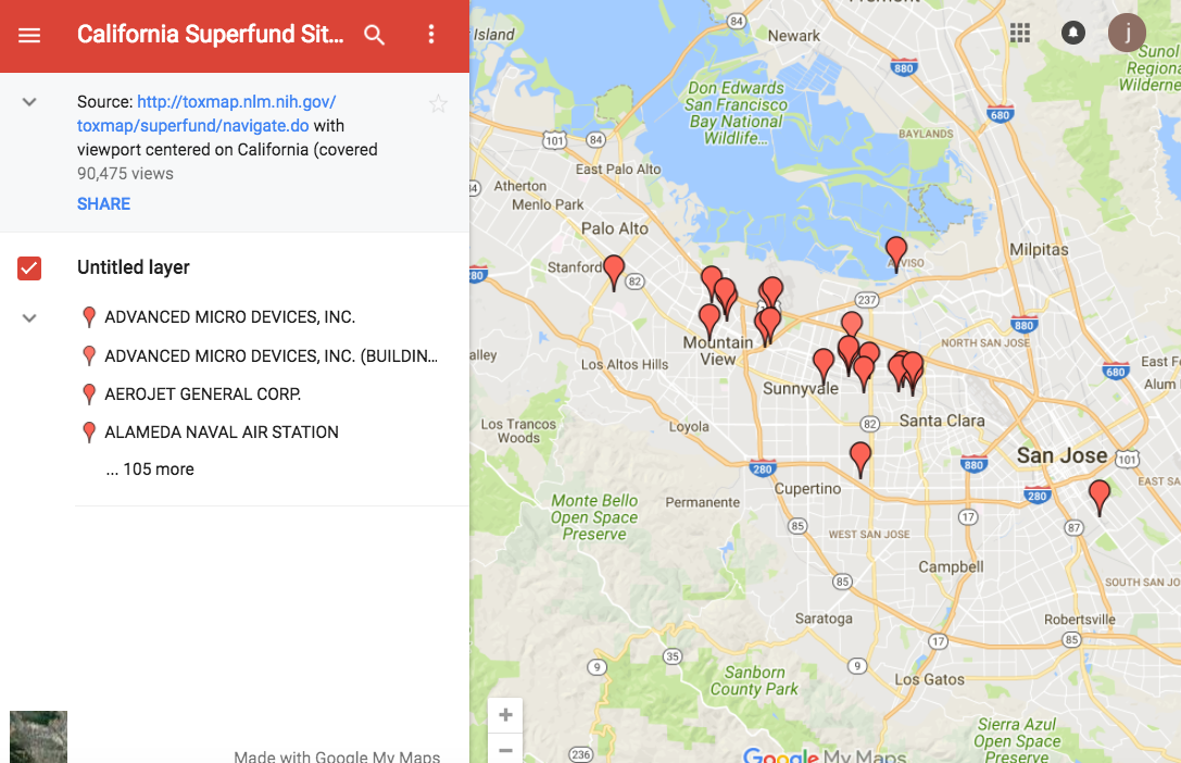 Mountain View, Sunnyvale的Superfund Sites简介 - 知乎