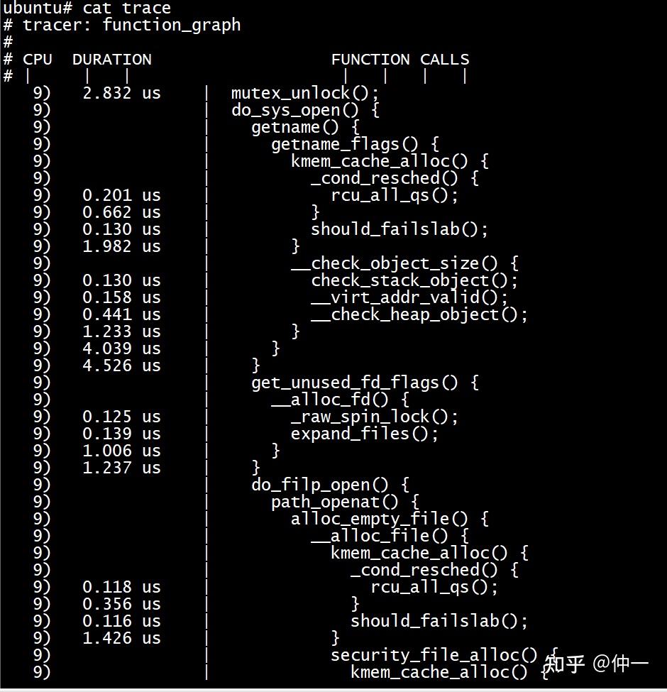 【调试】ftrace(一)基本使用方法 - 知乎