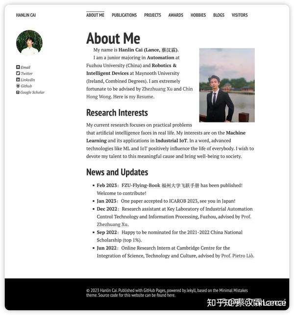 极简风学术网站完全指南 Jekyll+Github Page｜2023 - 知乎