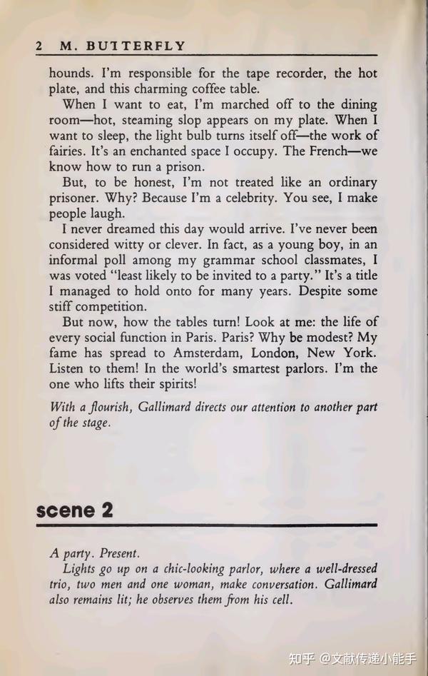 黄哲伦,蝴蝶君,英文版,M. Butterfly by David Henry Hwang 1989 - 知乎