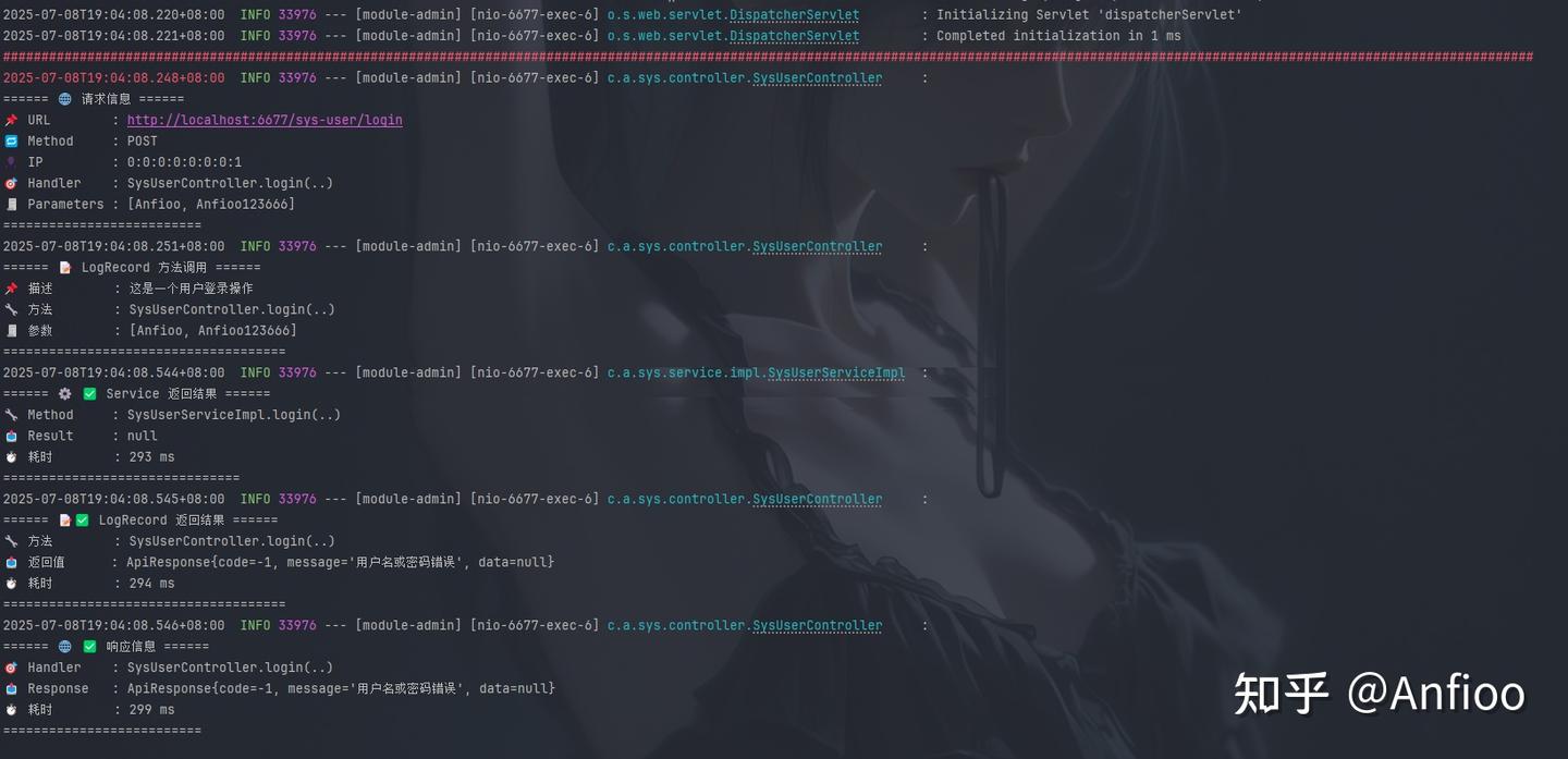 Spring Boot 实现AOP日志切面全流程教程 - 知乎