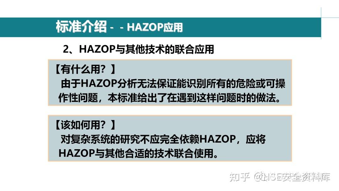 PPT | 【课件】危险与可操作性分析hazop分析应用导则解读（73页） - 知乎