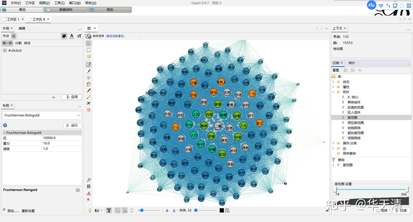 Gephi社会网络分析-网络图的过滤器(滤波) - 知乎