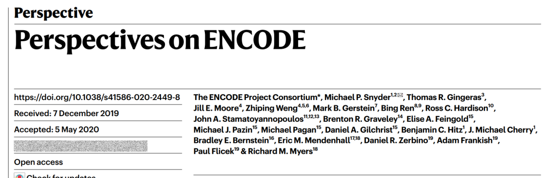重磅！十五篇文章齐发揭开DNA元件百科全书计划ENCODE新阶段（上） - 知乎