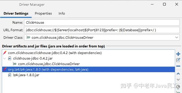 clickhouse-jdbc连接数据库报错LZ4 is not supported. Please disable compression的处理办法 - 知乎