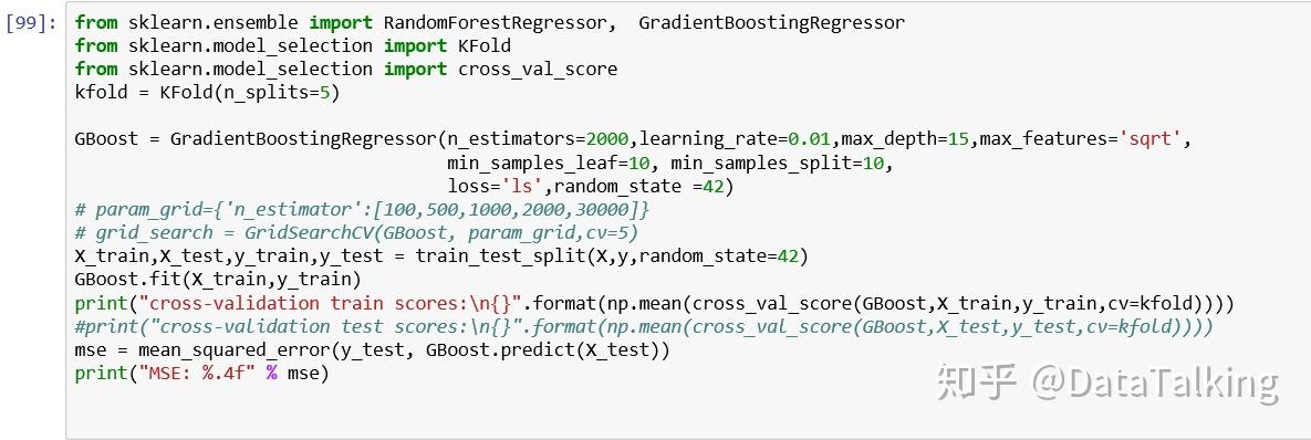 Gradient Boosting Regressor机器学习超参数调整 - 知乎