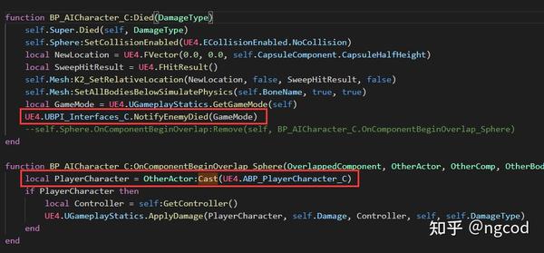 【UE4】【UnLua】从UnLua的接口和Cast使用谈谈Lua如何访问UE中的类(包括蓝图) - 知乎