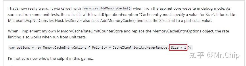 .NET Core WebAPI使用Memory Cache - 知乎