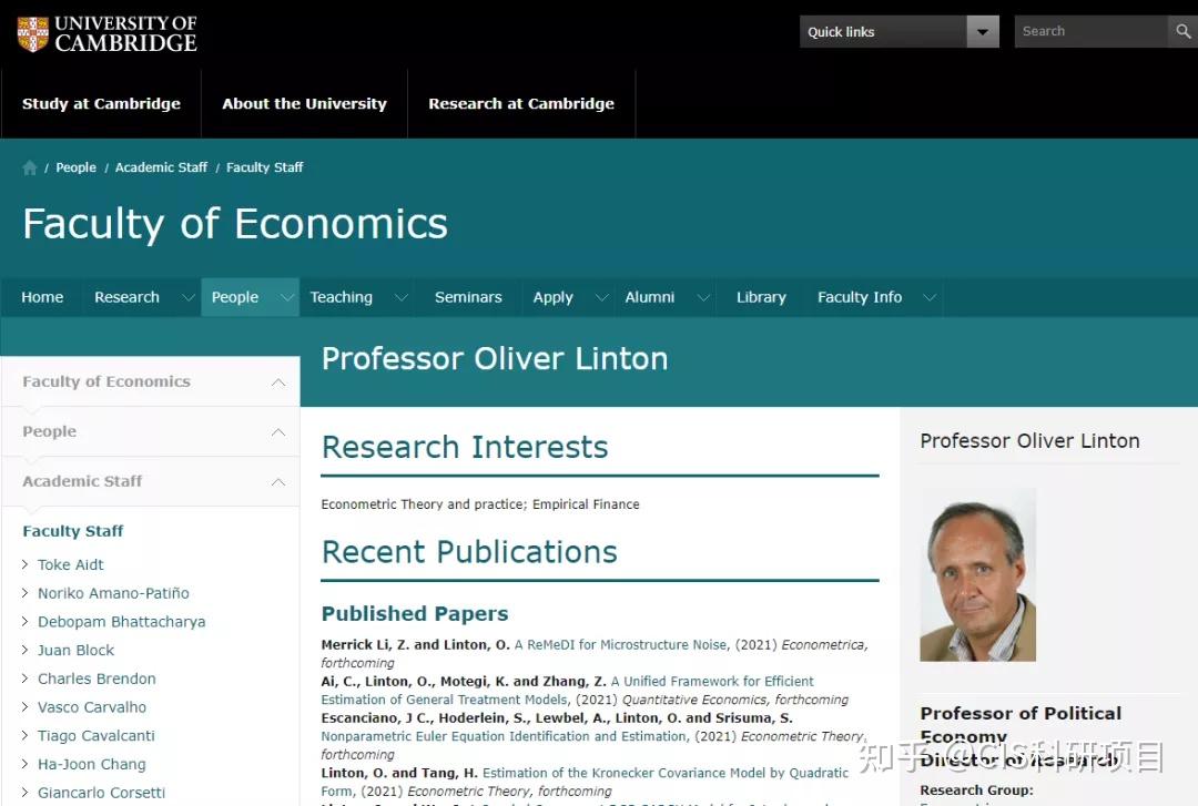 世界排名前3,5年晋升耶鲁正教授,这位剑桥教授的"高光时刻"可远不止这些！ - 知乎