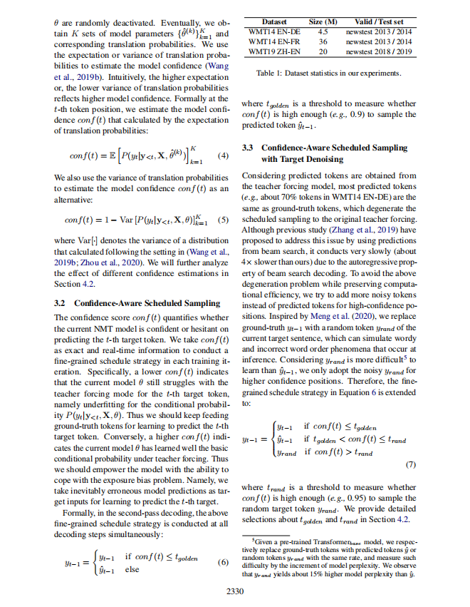 Confidence-Aware Scheduled Sampling for Neural Machine Translation - 知乎