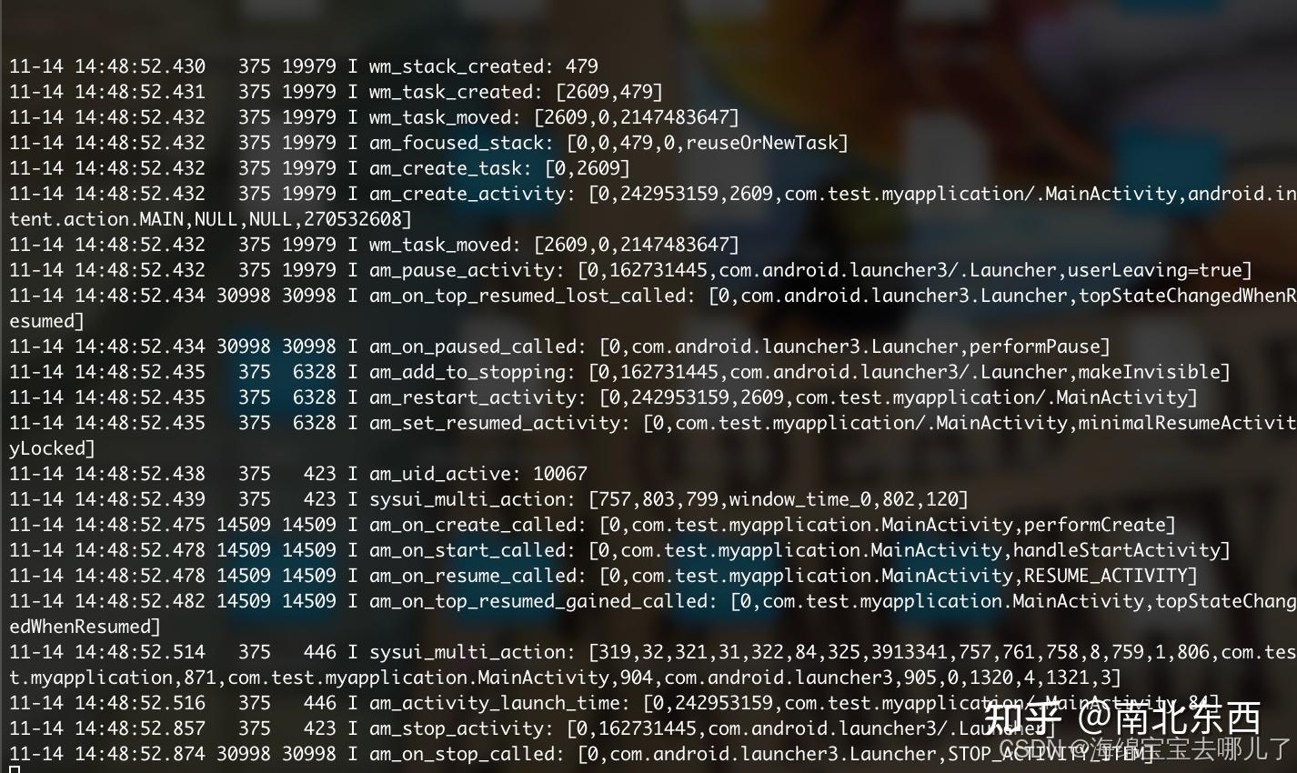 android framework ams/wms常见系统日志（main\system\events\crash，protoLog使用） - 知乎