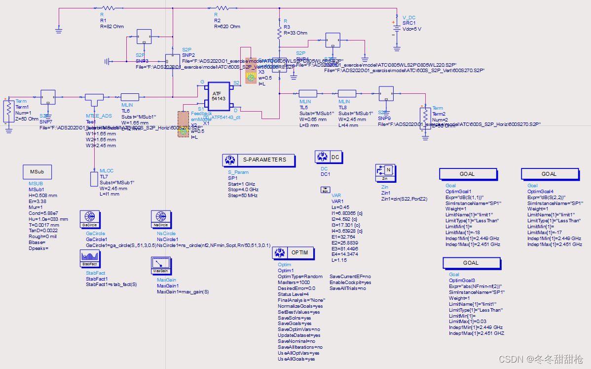 低噪声放大电路设计——ATF-54143 - 知乎