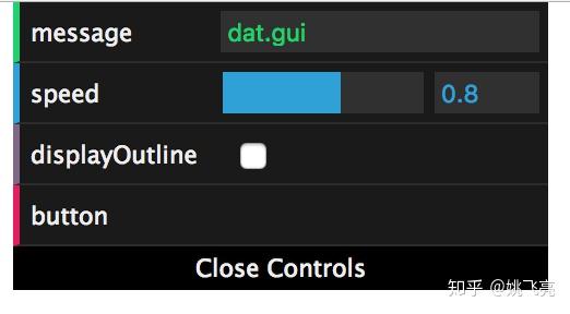 Dat.gui 使用教程 - 知乎