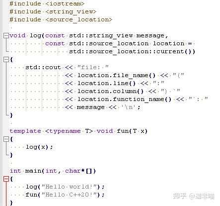 CMake构建std::source_location测试 - 知乎