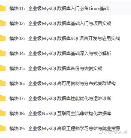 51CTO-MySQL数据库高级工程师 - 知乎