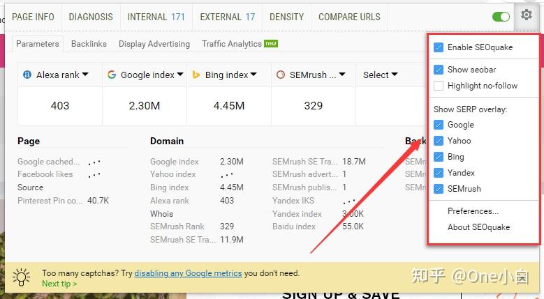 SEO 分析工具 SEOquake 超详细使用教程 - 知乎