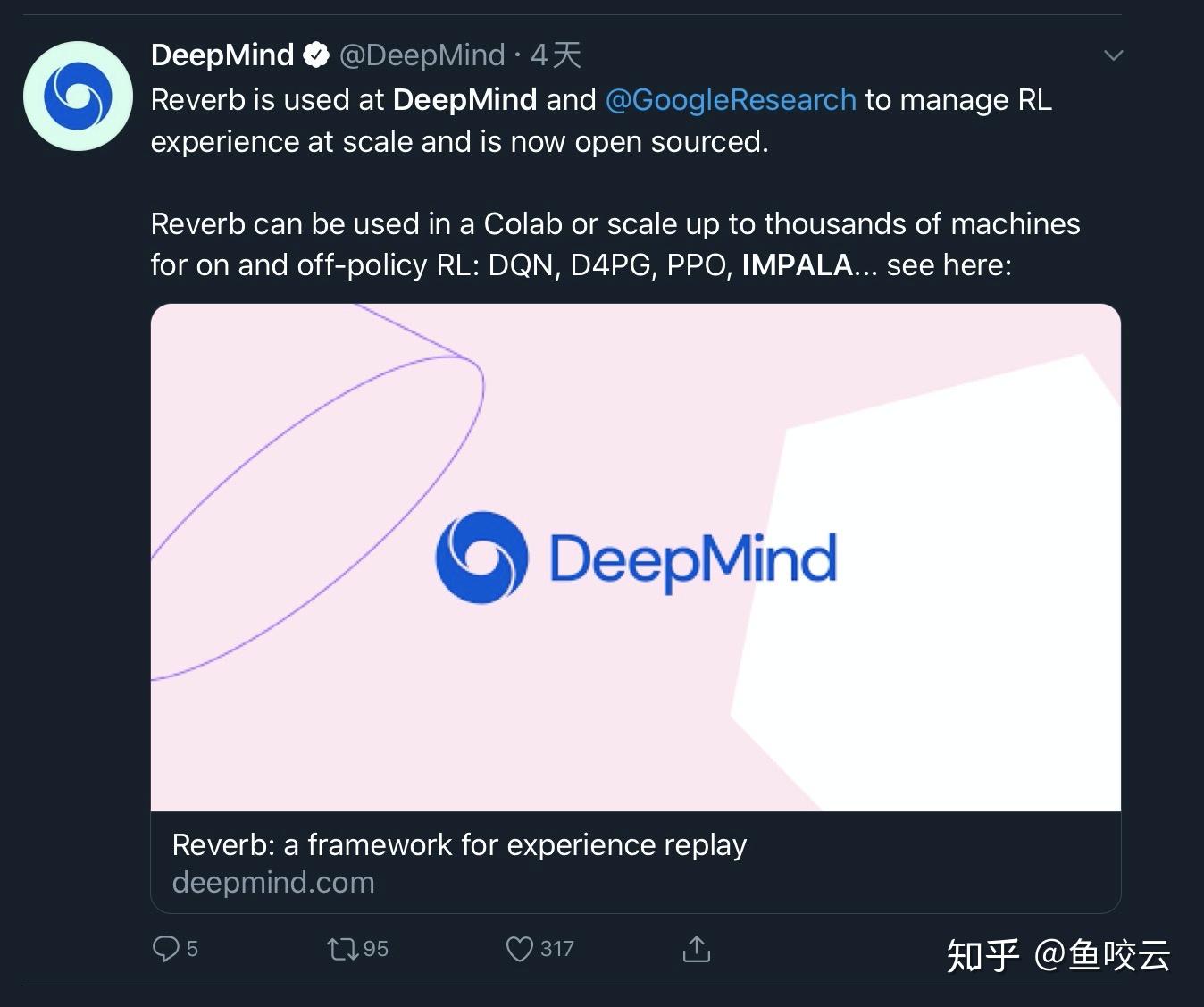 DeepMind ACME (分布式强化学习) - 知乎