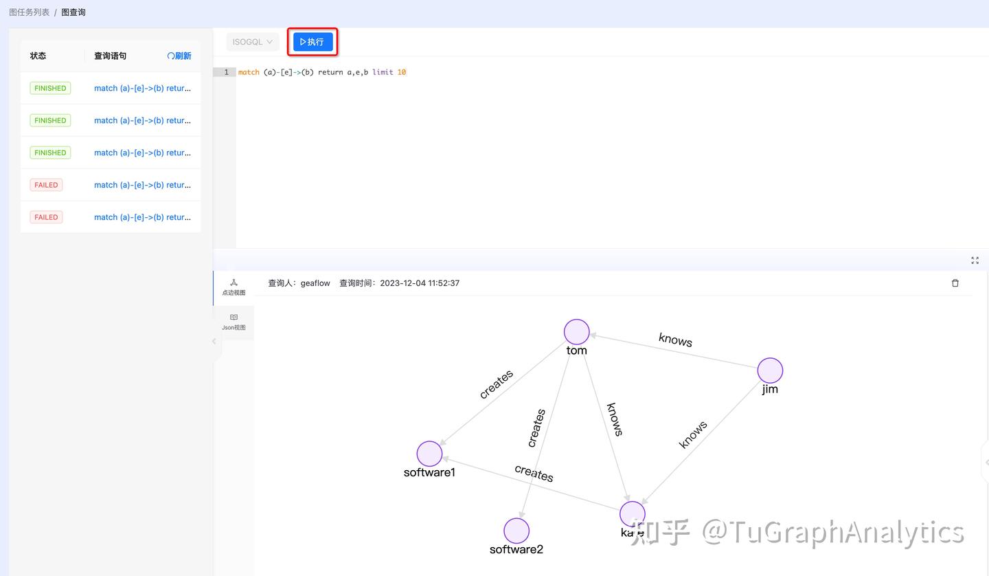 TuGraph Analytics交互式图查询：让图所见即所得 - 知乎