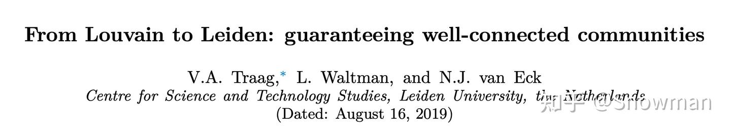 From Louvain to Leiden: guaranteeing well-connected communities - 从 ...