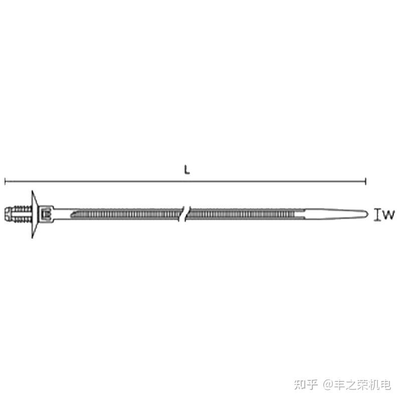 157-00128 | T50SOSFT6E2-PA66HS-BK 海尔曼太通 杉树头系列扎带 黑色 ， 捆绑包范围 ⌀ ：1.0-35.0mm（文章内附图纸） - 知乎
