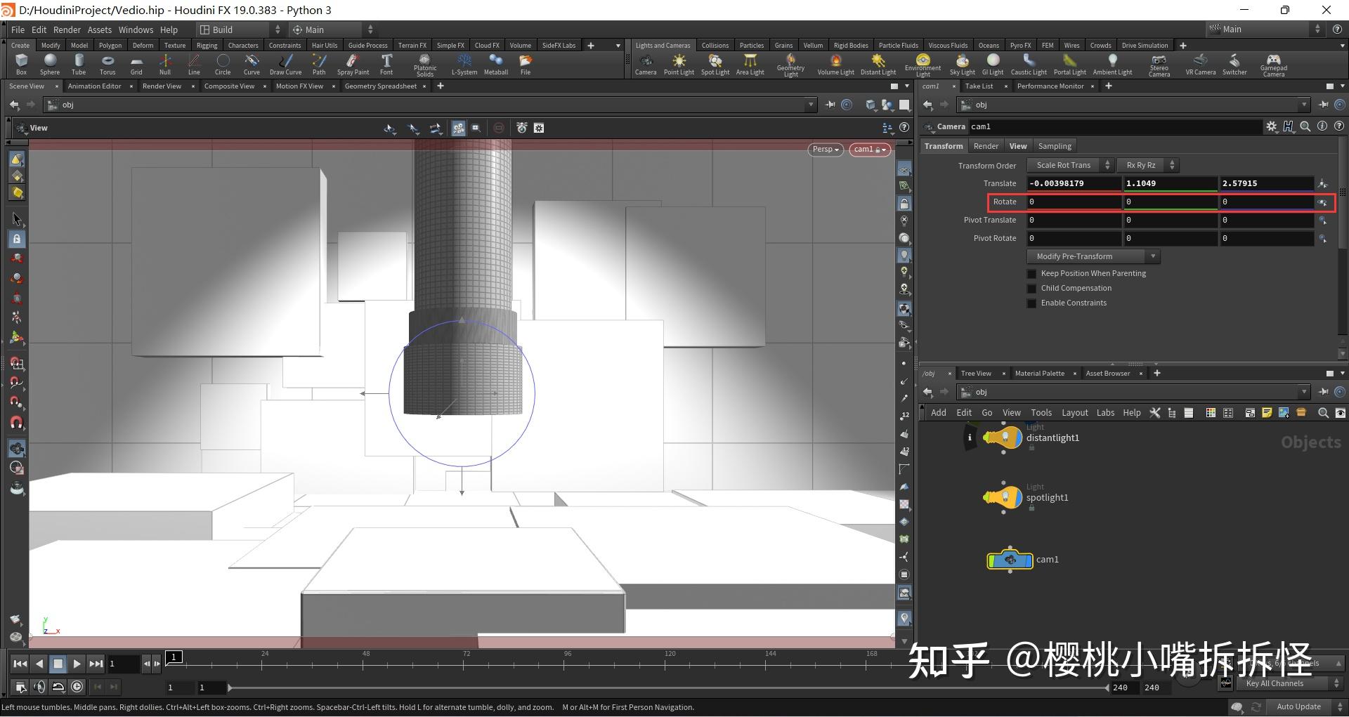 一起学习houdini——在场景中添加光照与材质 - 知乎
