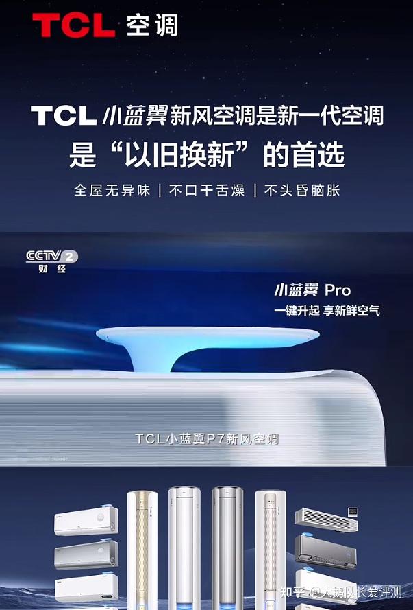 2024年618以旧换新活动有什么性价比高的空调推荐？力荐TCL小蓝翼P7新风空调，健康、节能、智能生活新选择！ - 知乎