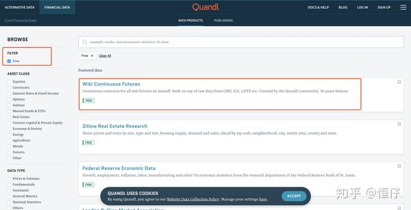 数据挖掘 | 使用Quandl获取金融类数据 - 知乎
