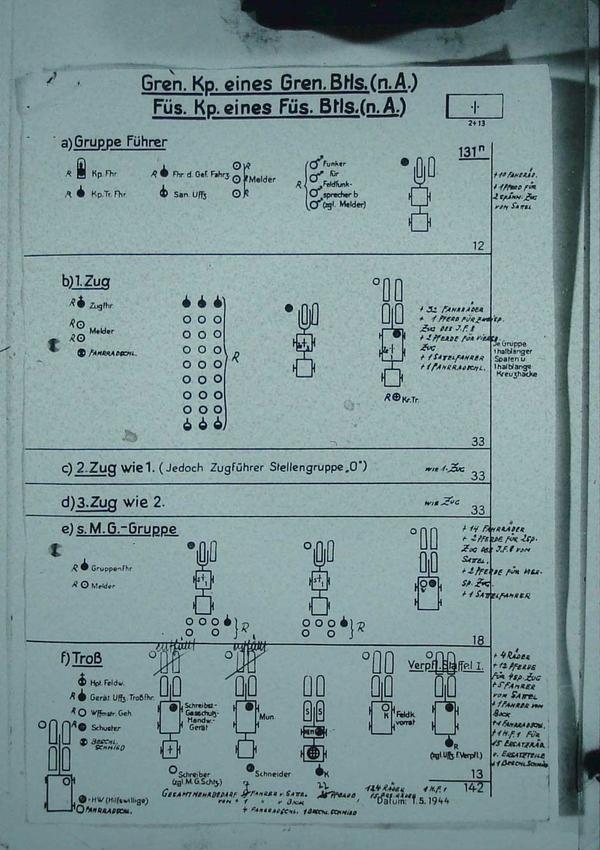 44年型步兵师步兵团（1）— 步枪连 (KStN 131n) 1944.5.1 - 知乎