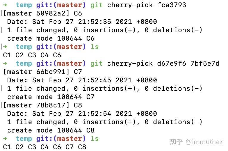 git cherry-pick 教程 - 知乎
