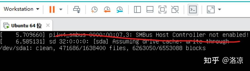 Vmware Linux的piix4 Smbus Smbus Host Controller Not Enabled(空间不足引起不能启动