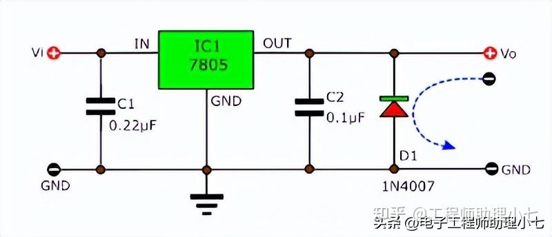 8种LM7805稳压器应用电路讲解，电路图+工作原理，带你搞懂LM7805 - 知乎