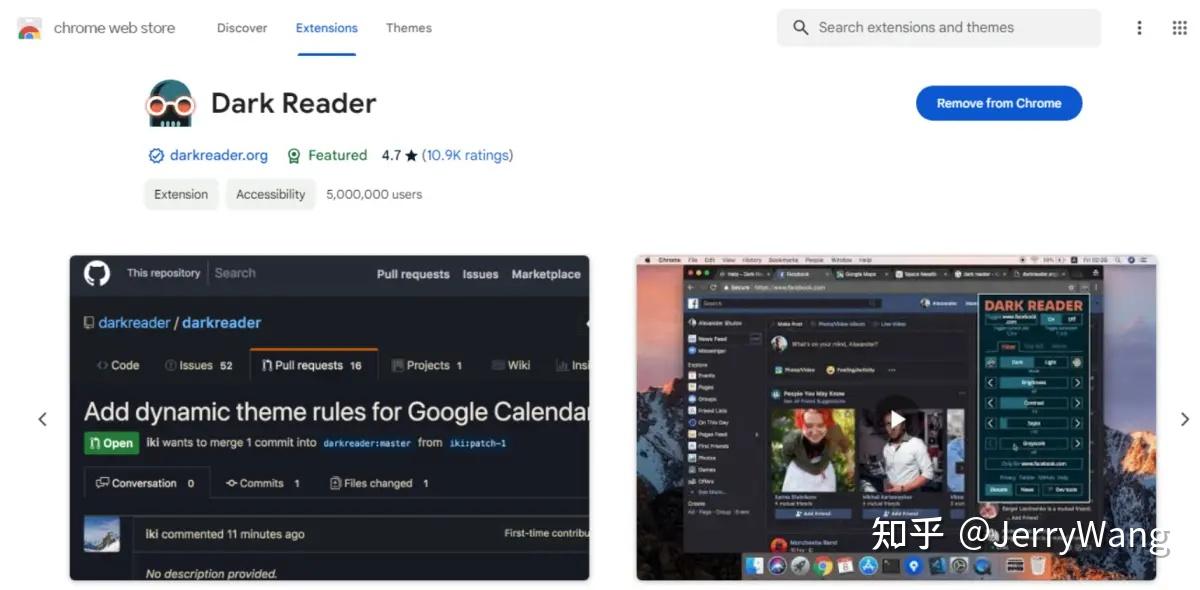 一个好用的设置所有网页成暗黑背景的 Chrome 扩展 - 知乎