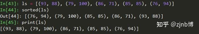 Python中sort和sorted的区别 - 知乎
