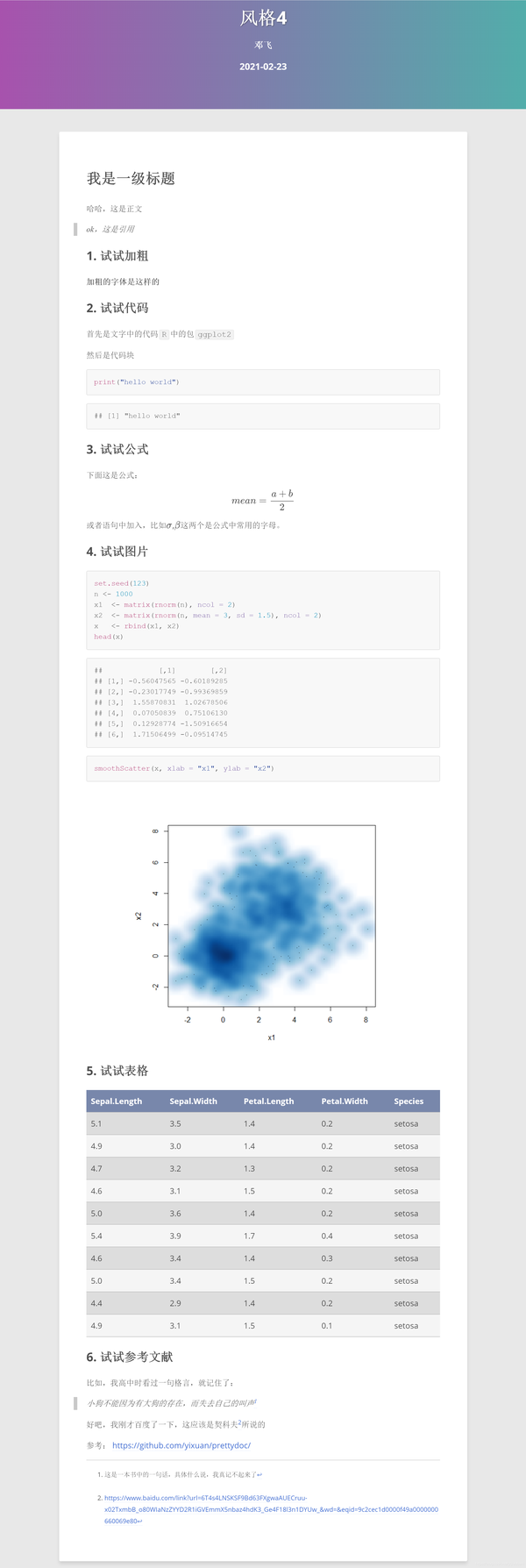 炫酷 | rmarkdown不同的风格 - 知乎