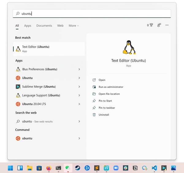 Windows 11下使用WSL2 GUI App - 知乎