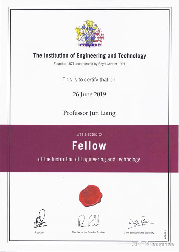 祝贺英国卡迪夫大学梁军教授当选IET Fellow! - 知乎